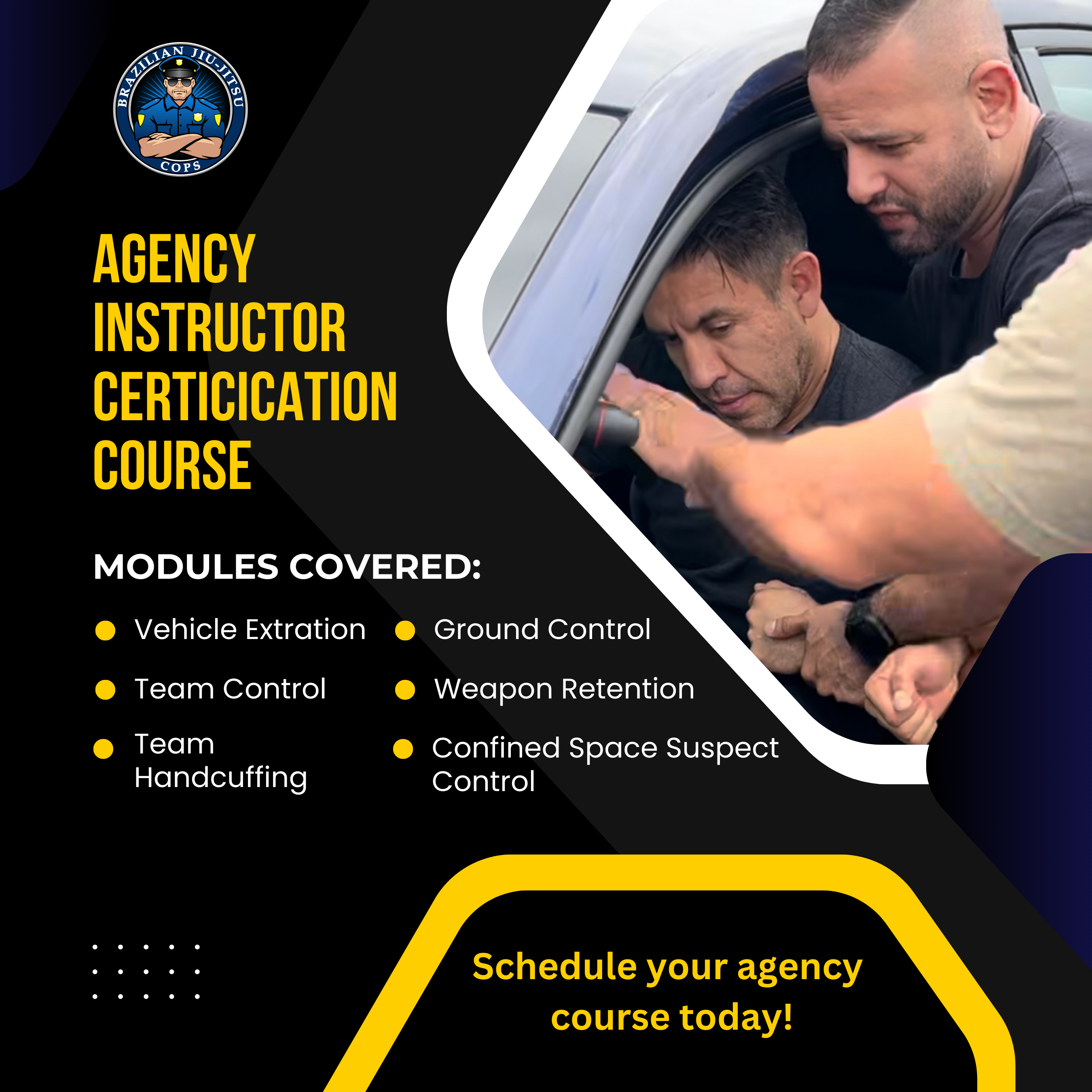 Agency Instructor's Certification Course – Brazilian Jiu-Jitsu Cops